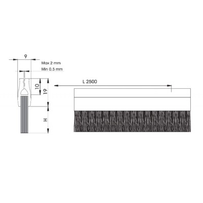 Pano fırçası (25 mt) TK-100730-V2 - Timlock.com.tr